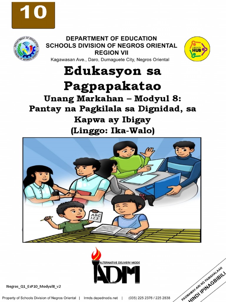 EsP 10 Quarter 1 Modyul 8 Week 8 V2 | PDF