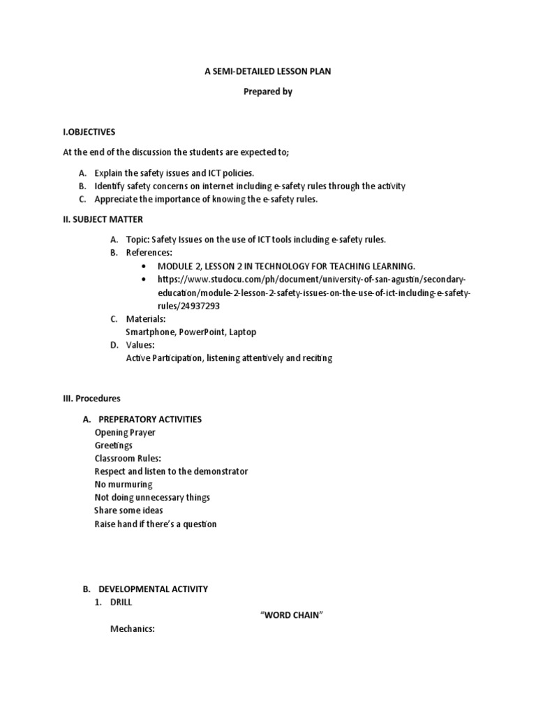 ICT Safety and E-Safety Guidelines | PDF | Educational Technology ...