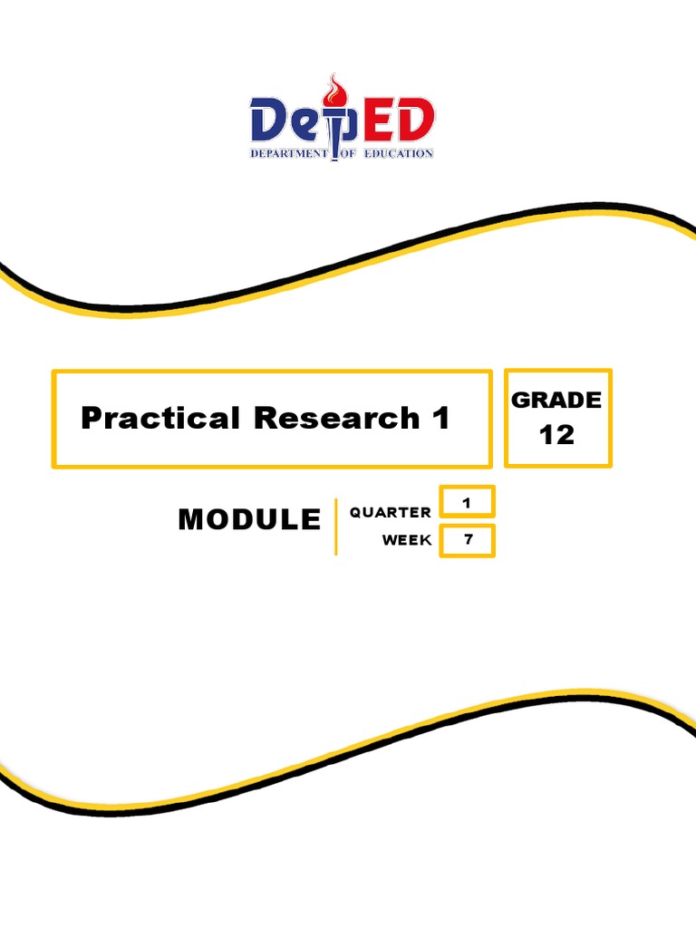 Practical Research 1 Q1W7FINAL | PDF | Plagiarism | Integrity
