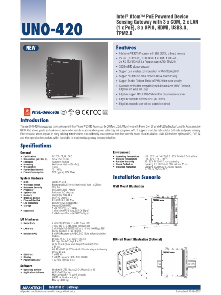 Uno-420 DS (033022) 20220330184640 | PDF