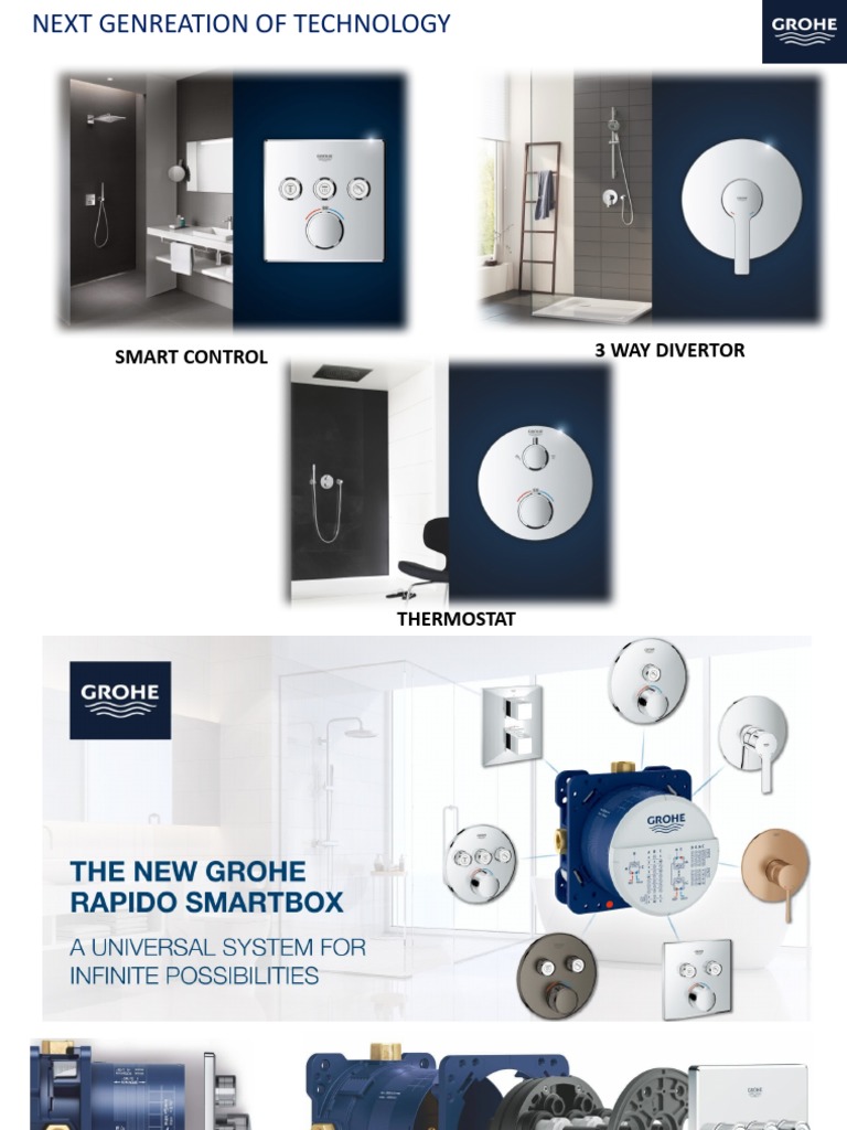 Grohe Smart Control Installation Guide | PDF | Shower | Bathroom