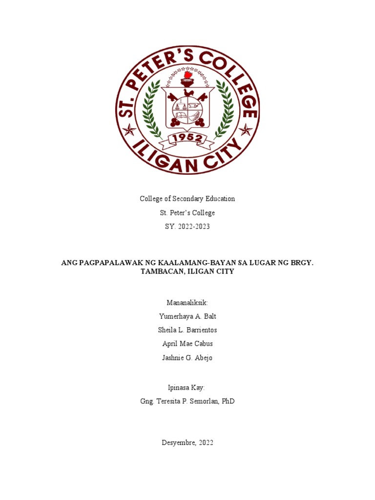 Philippine Folklore Chapter 1 5 Pdf