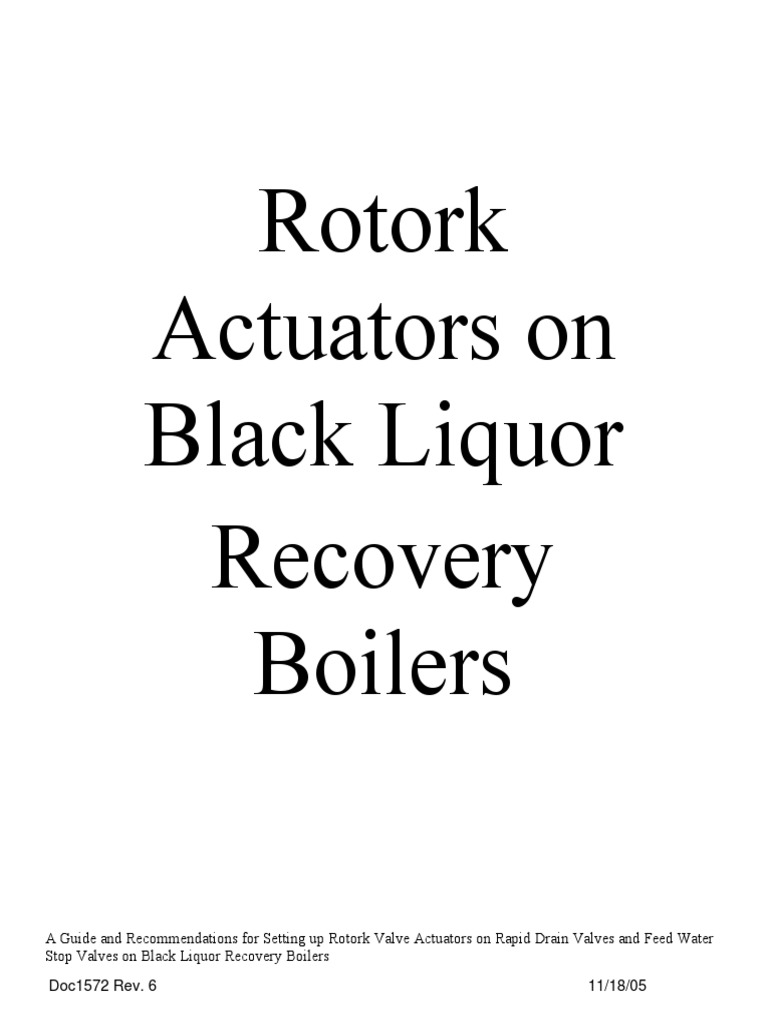 Rotork Microsoft Word - Rev 4 September 1st | PDF | Valve | Switch