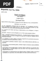Republic Act No. 9293 | PDF | Teachers | Academic Degree