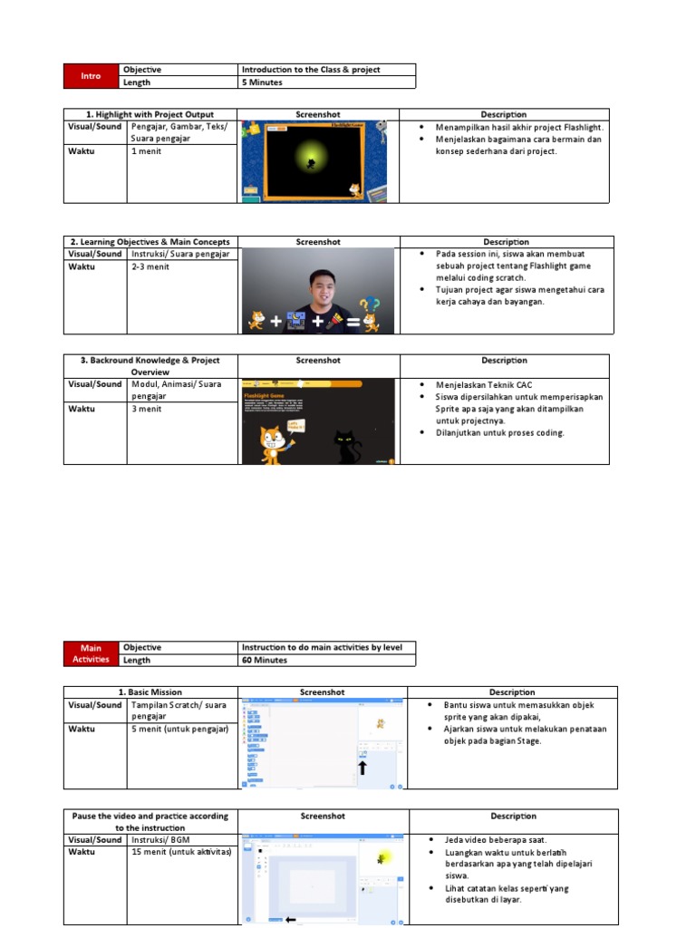 Story Board Of Flashlight Game Pdf