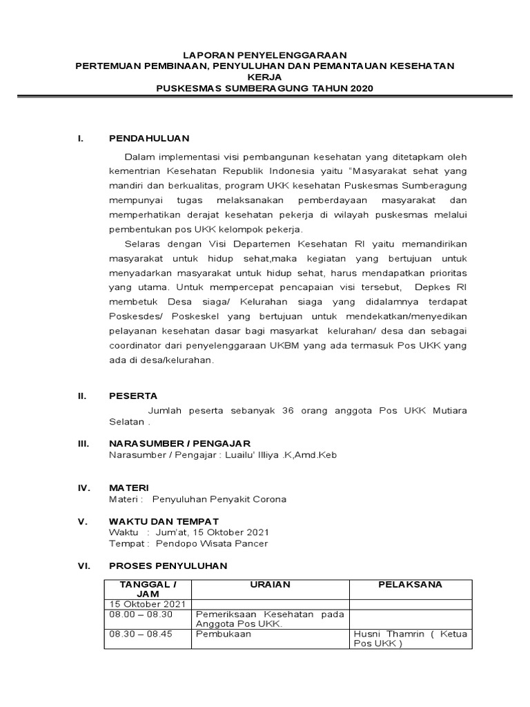 Laporan Ukk | PDF | Kesehatan Holistik