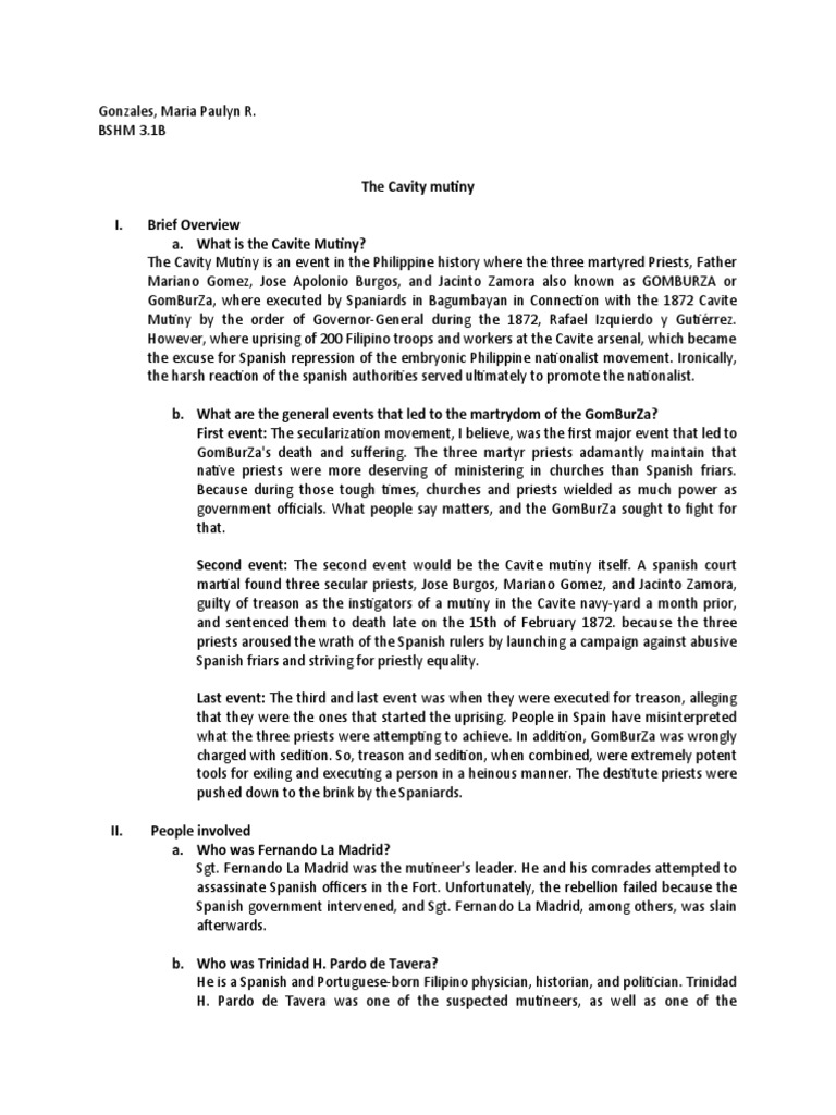 Cavity Mutiny | PDF | Spanish Colonization Of The Americas | Philippines