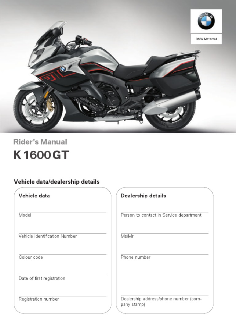 Rider's Manual: BMW Motorrad | PDF | Information Privacy | Information