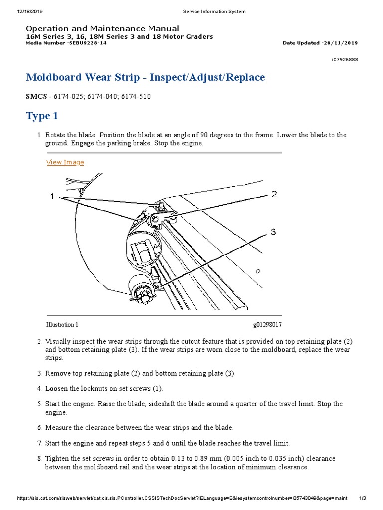Moldboard Wear Strip - Inspect Adjust Replace | PDF | Plough | Vehicles