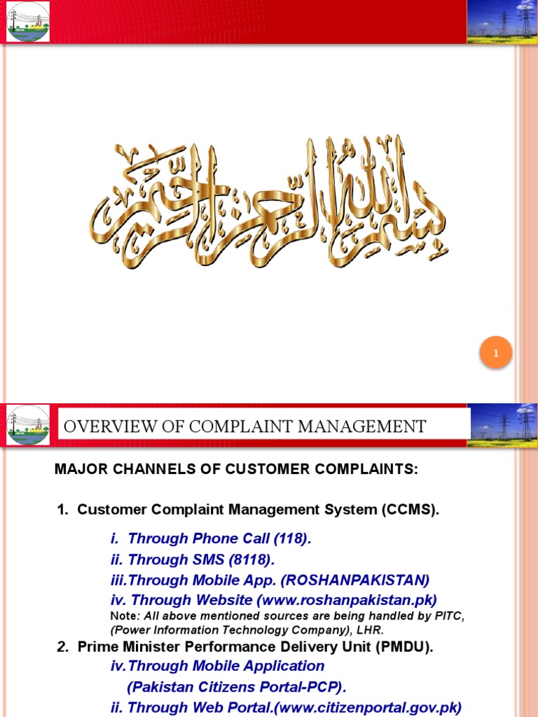 CCMS Complaint Management Overview | PDF