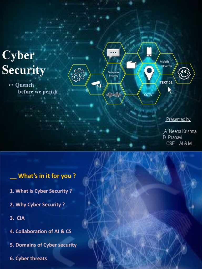 Cyber Security Pdf Security Computer Security