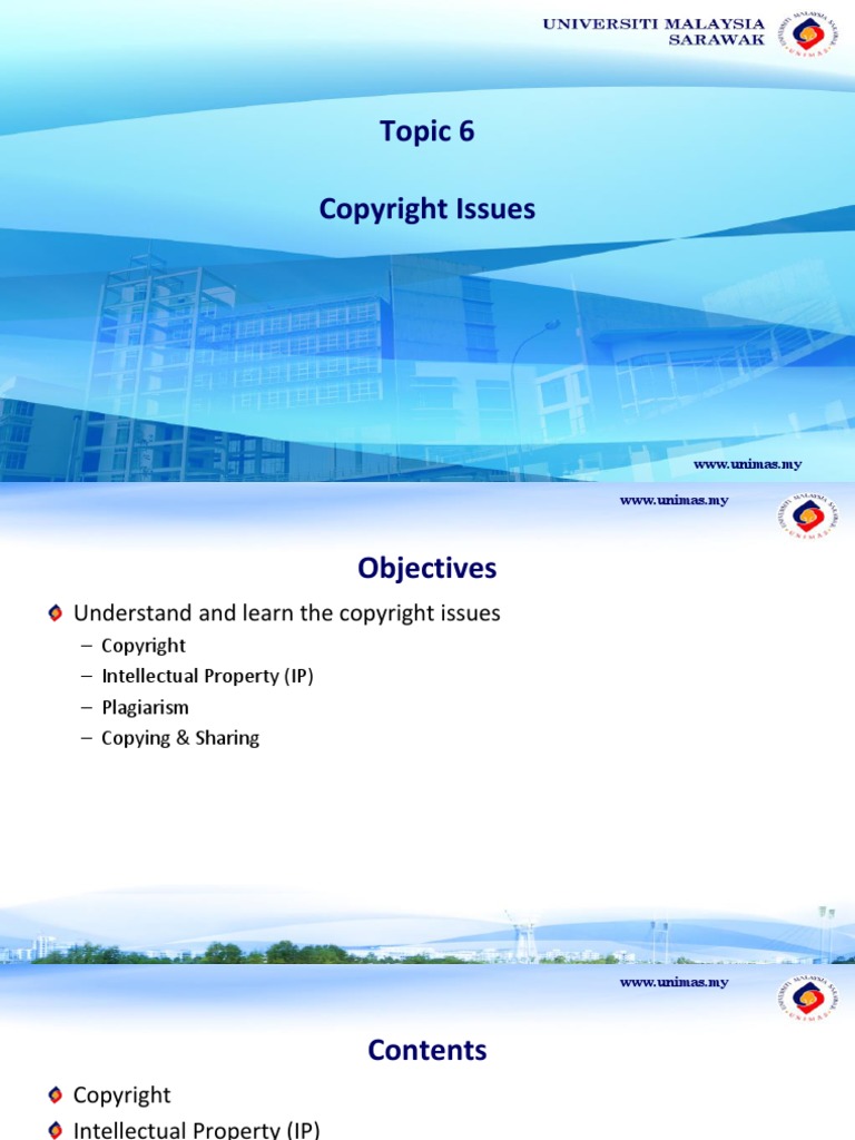 Topic 6 - Copyright Issues | Download Free PDF | Intellectual Property ...