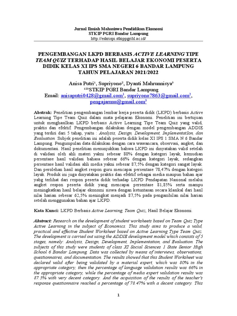 Jurnal Anisa Putri | PDF