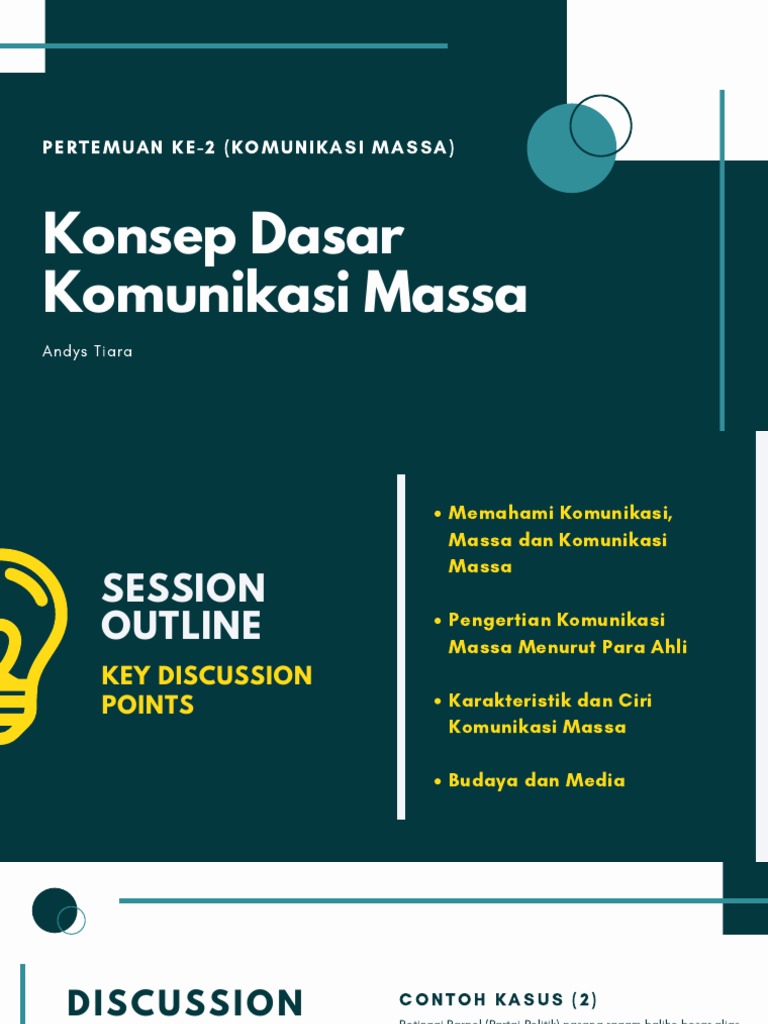 Komunikasi Massa (2) - Konsep Dasar Komunikasi Massa | PDF