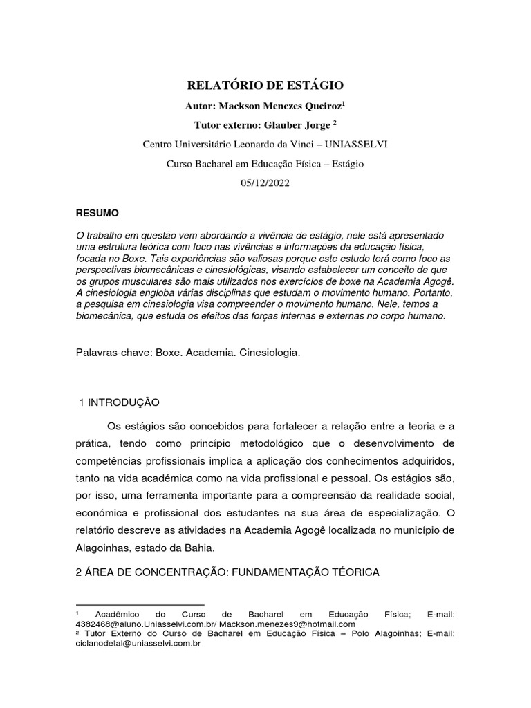 modelo do paper para trabalhos | PDF | Aprendizado | Educação Física