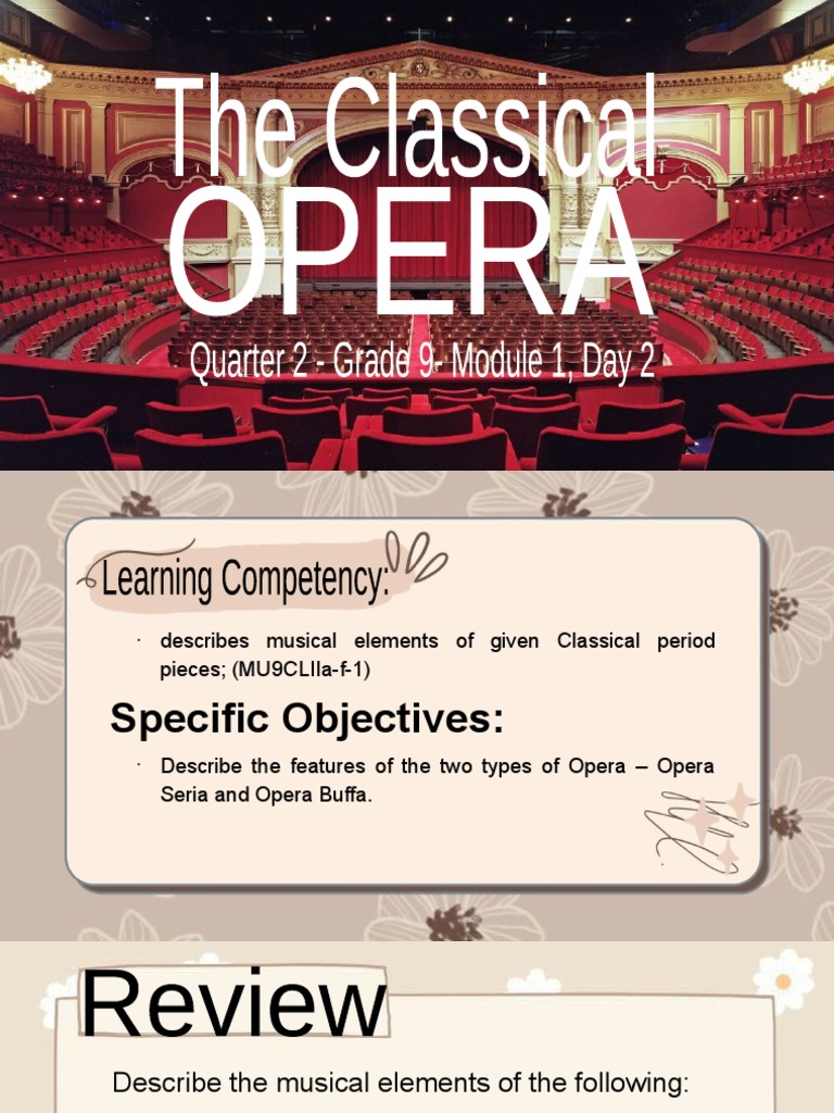 Q2-PPT-MUSIC9-Module 1 (Music of Classical Period - Vocal) | PDF | Art