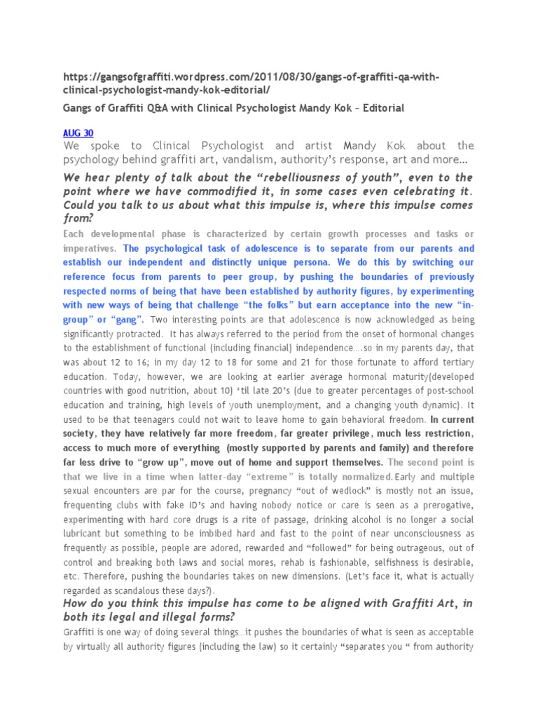 Understanding Graffiti Art and Society's Response | PDF