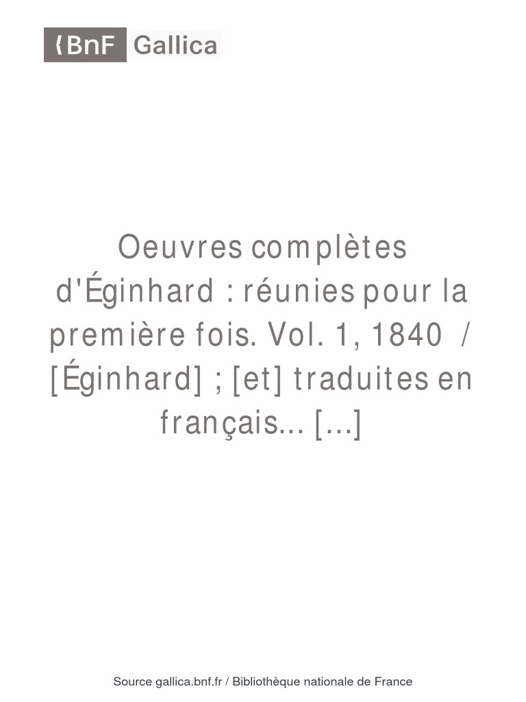 Vie De Charlemagne Éginhard Résumé – HSIWA