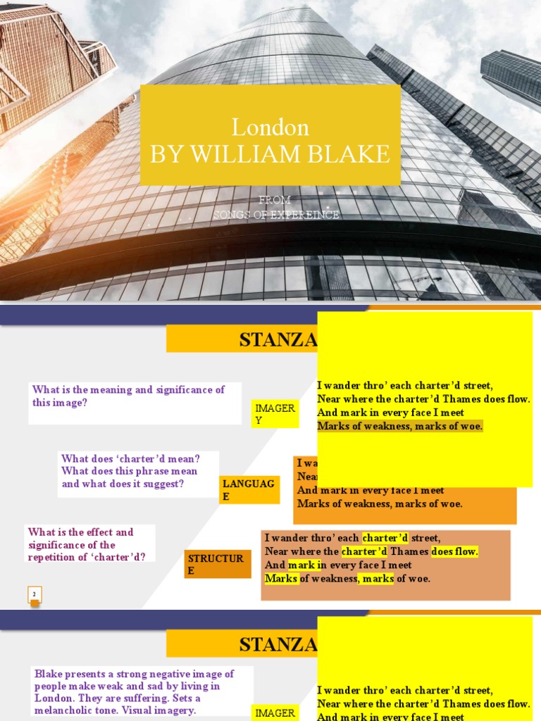 London | PDF | Poetry | William Blake