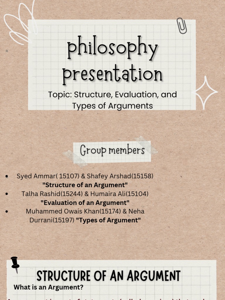 Understanding Argument Structure & Types | PDF | Argument | Deductive ...