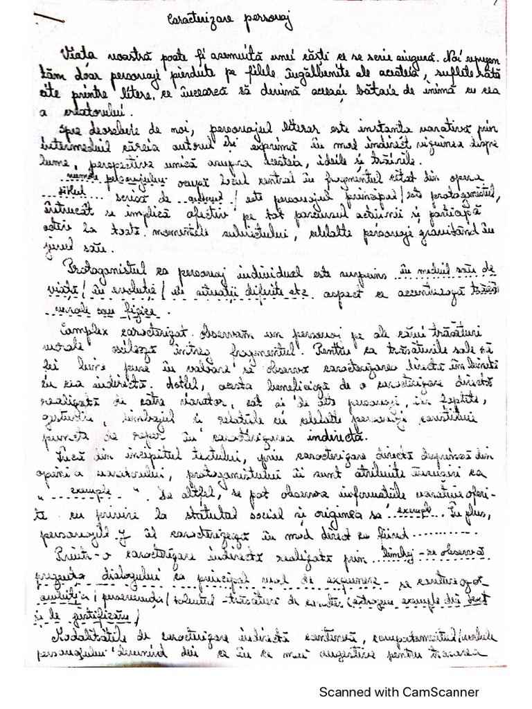 Caracterizare | PDF