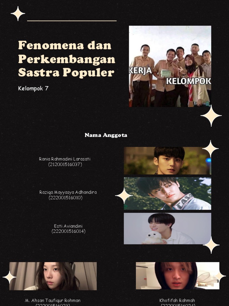 SSI KEL 7 - Sastra Populer | PDF