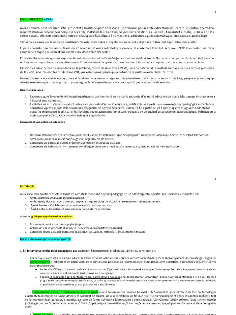 Exercici PRACTIC 5 | PDF