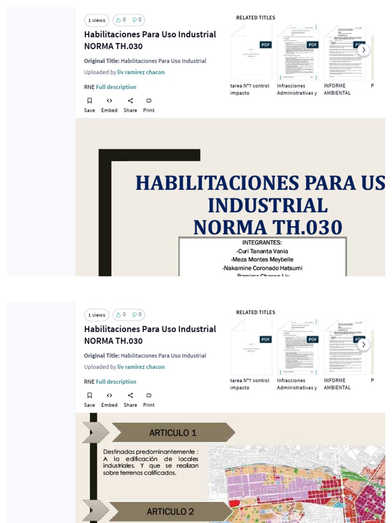 PDF Habilitaciones para Uso Industrial Norma th030 DL | PDF | Ciencias ...