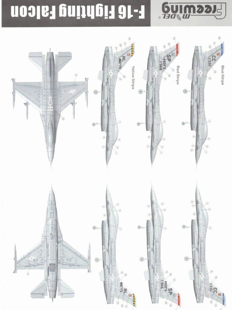 F-16 Decal Layout | PDF