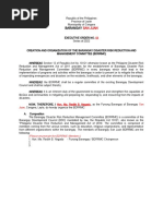 EO No. 005 2018 REORGANIZATION BDRRMC COMPOSITION | PDF | Emergency ...