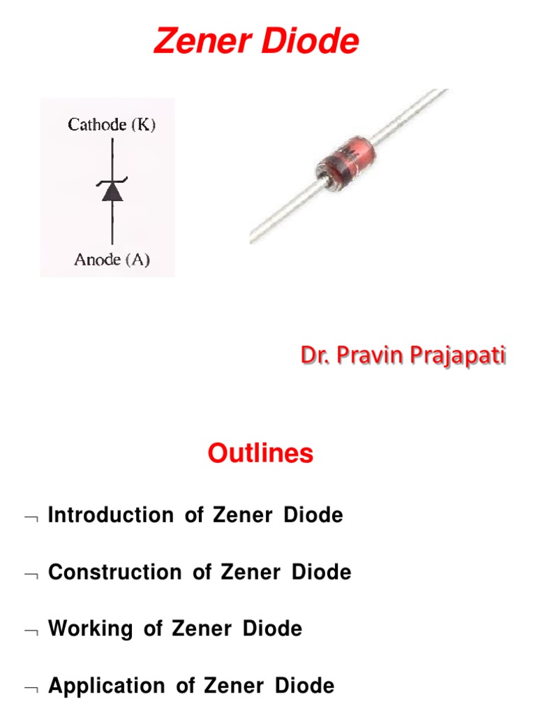 Zener Diode Guide: Construction, Working & Applications | PDF | P–N ...