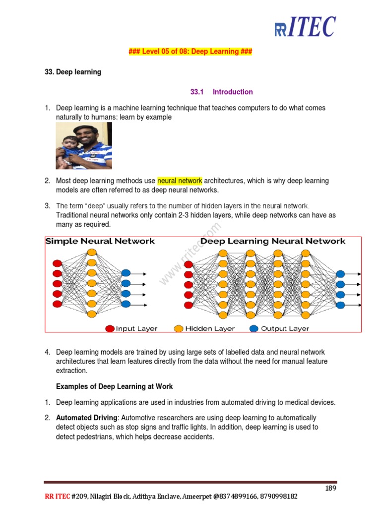 Data Science Rr Itec-Deep Learning | PDF | Deep Learning | Applied Mathematics