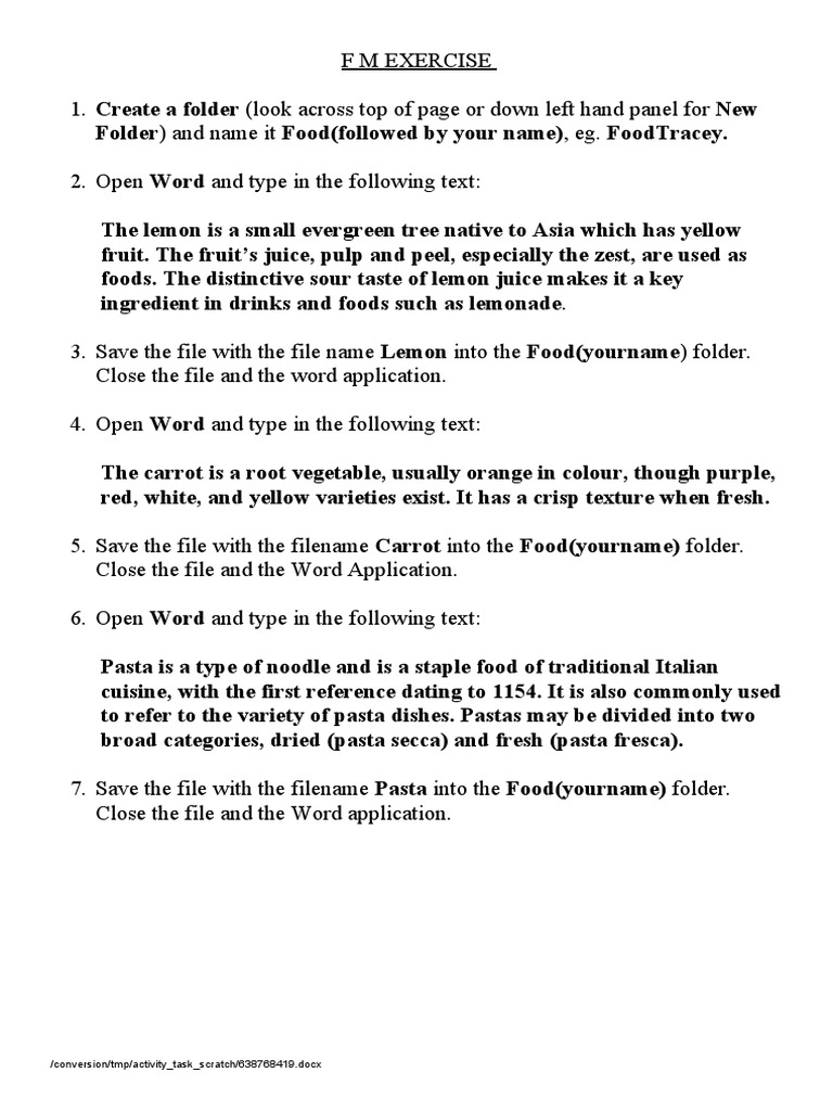 File Management Exercise 2 | PDF
