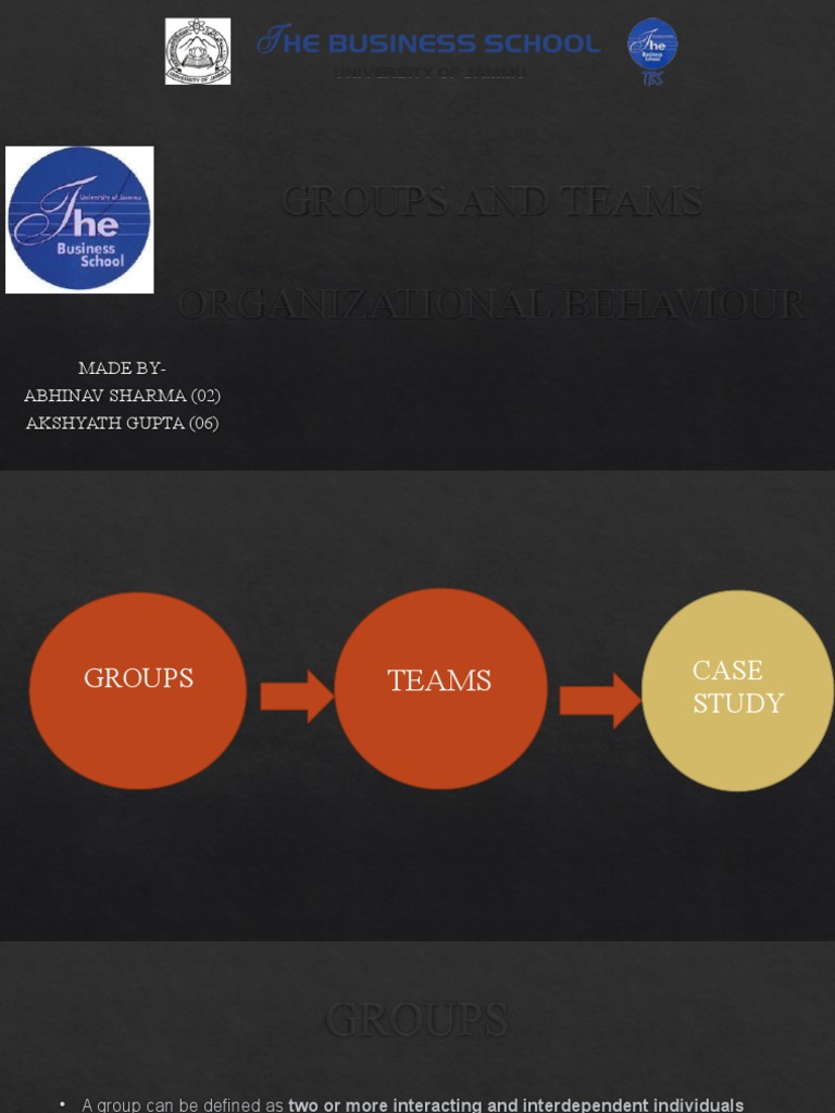 Groups and Teams | PDF
