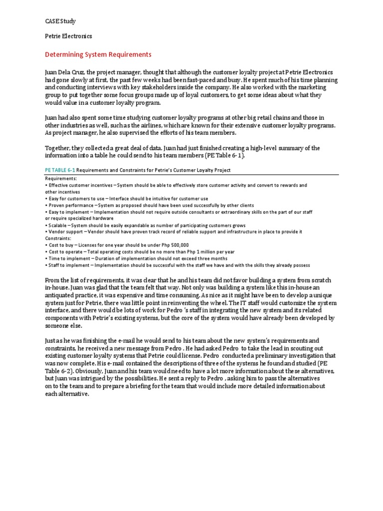 CASE Study Chapter 5 | Download Free PDF | Customer Relationship Management | Relational Database