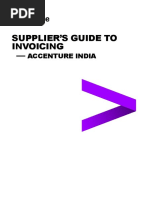 Accenture Invoicing Guide for Suppliers | PDF | Invoice | Receipt