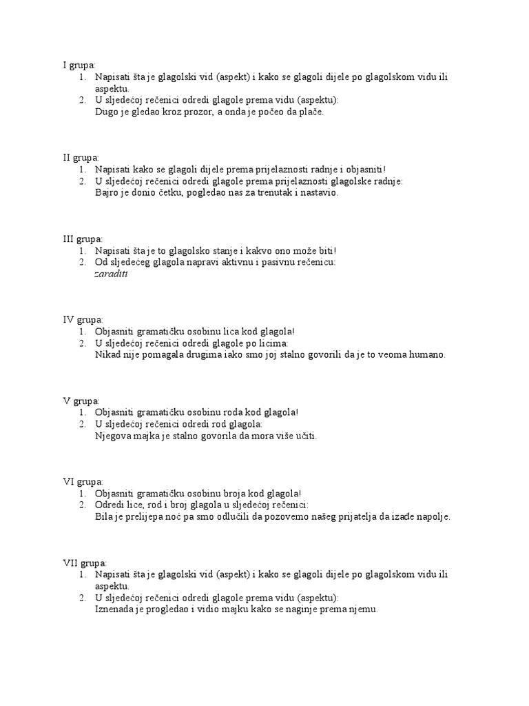 Glagoli Listici | PDF