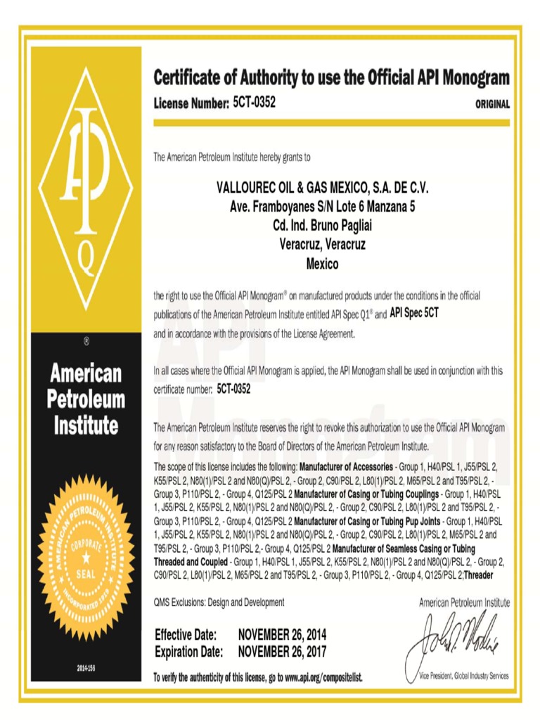 API 5CT Manufacturing Mexico | PDF