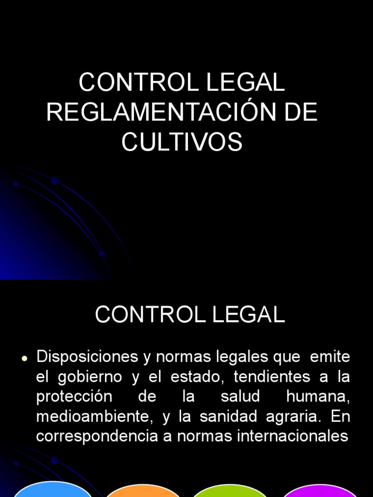 Control Legal y Reglamento de Cultivos | PDF | Plaga (organismo ...