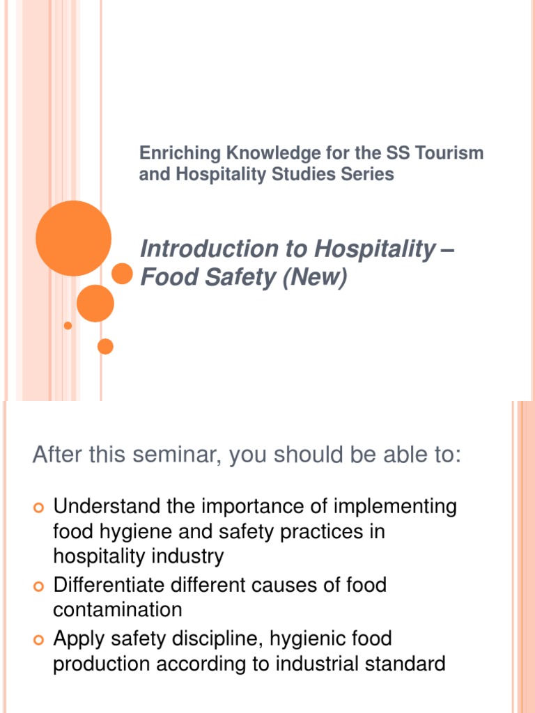 Introduction To Hospitality - Food Safety | PDF | Foodborne Illness | Foods