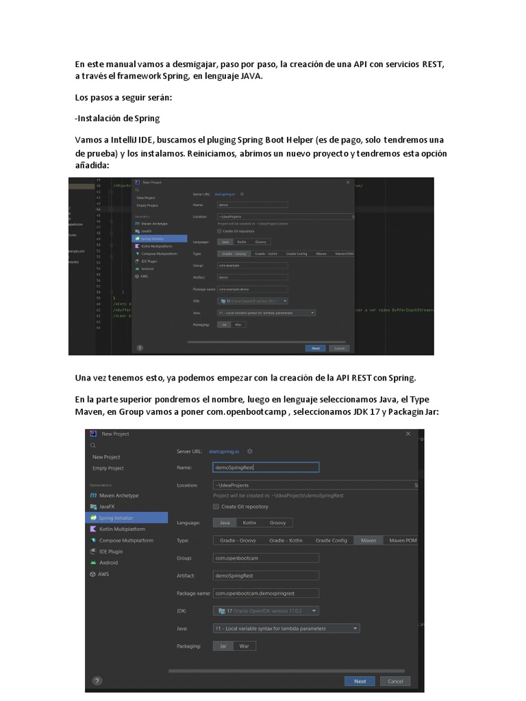 Creacion de Una API REST Con Spring 1.2 | PDF | Java (lenguaje de programación) | Constructor ...