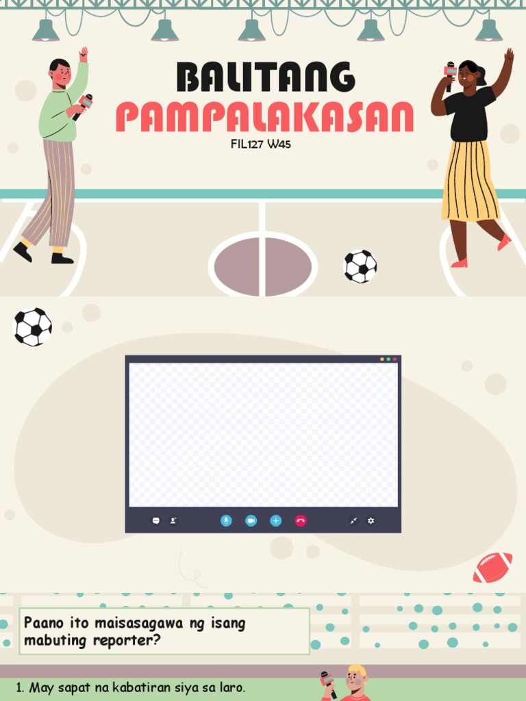 Balitang Pampalakasan | PDF