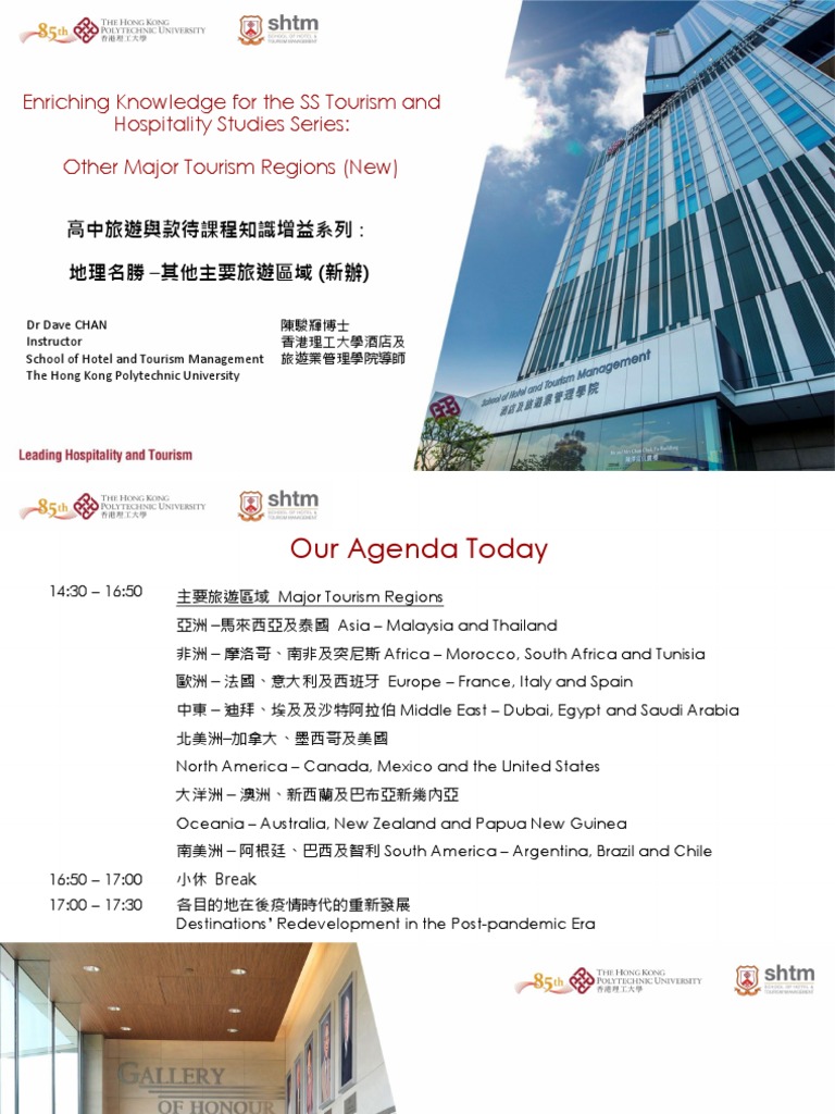 Destination Geography - Other Major Tourism Regions | PDF