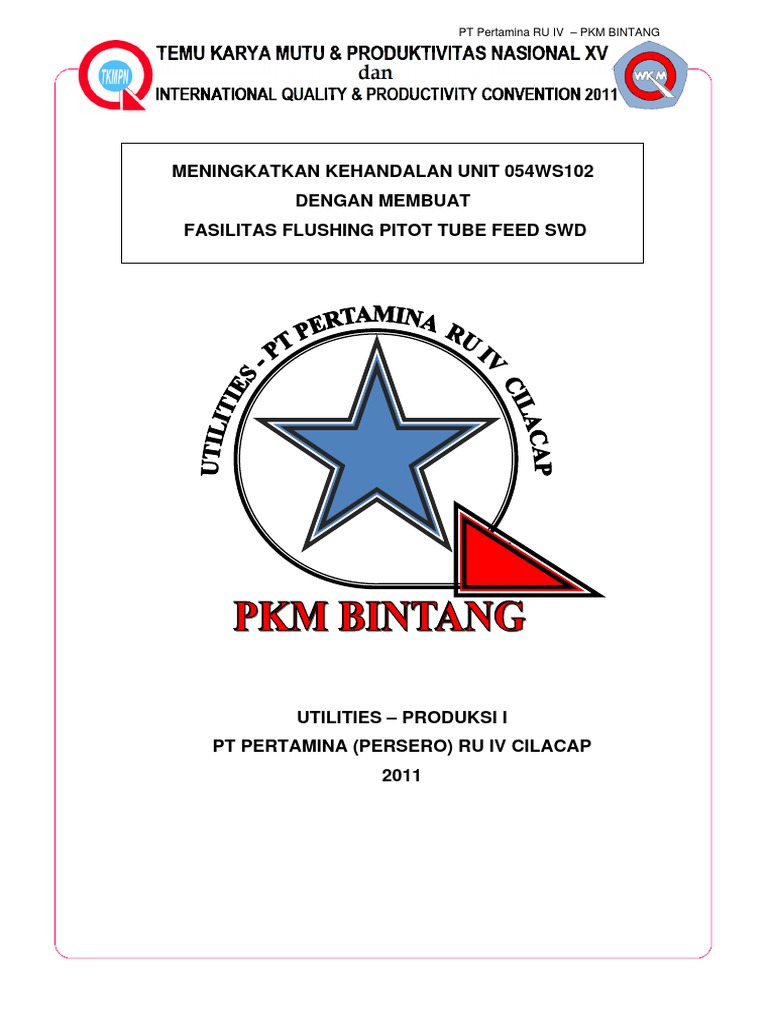 H20. PKM Bintang - PT PERTAMINA RU IV | PDF