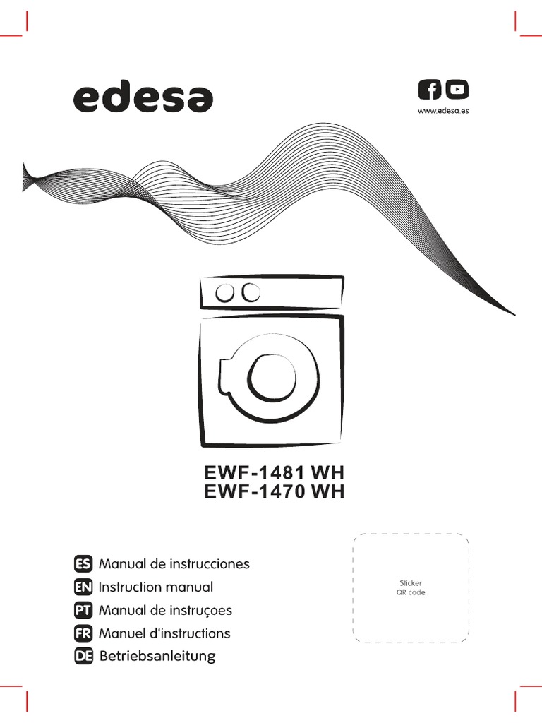 Edesa EWF-1481 WH Washing Machine | PDF