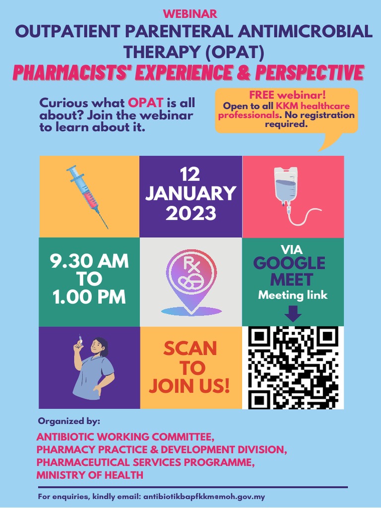 OPAT Webinar | Download Free PDF | Pharmacist | Social Programs