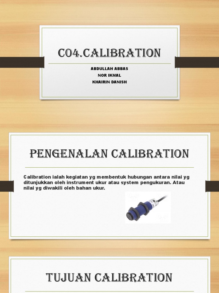 C04.calibration: Abdullah Abbas Nor Ikmal Khairin Danish | PDF