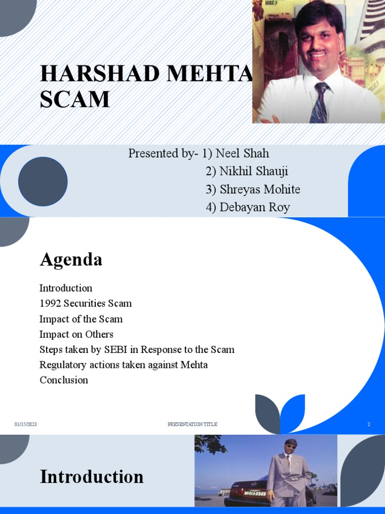 Harshad Mehta Scam | PDF