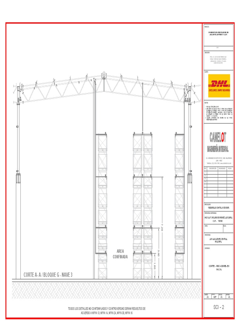 Plano Dhl-Nave G3 - Corte | PDF