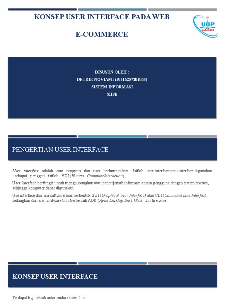 User Interface dalam E-Commerce | PDF